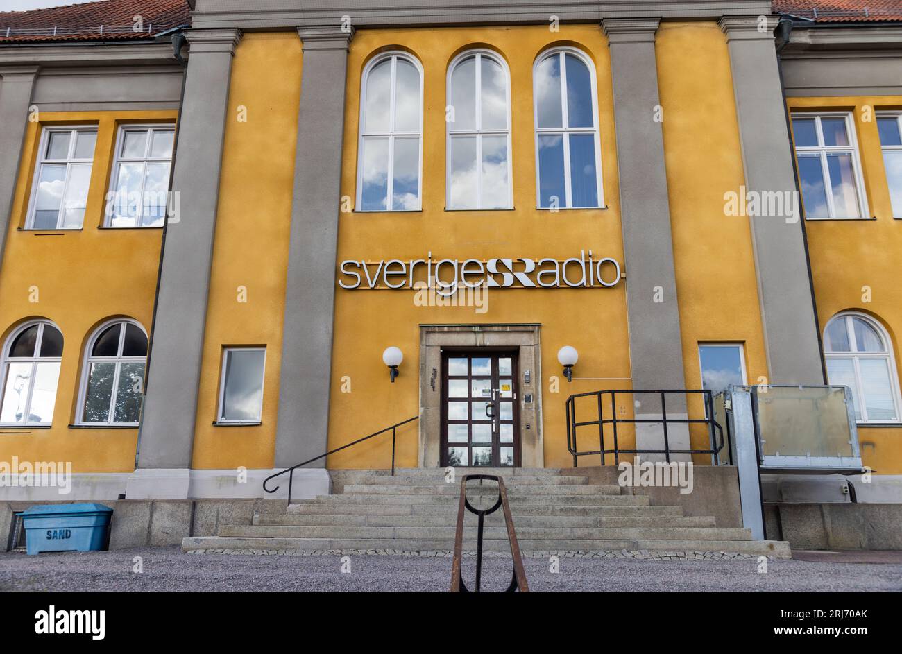 Signs and symbols, Sveriges Radio, Falun, Sweden Stock Photo - Alamy