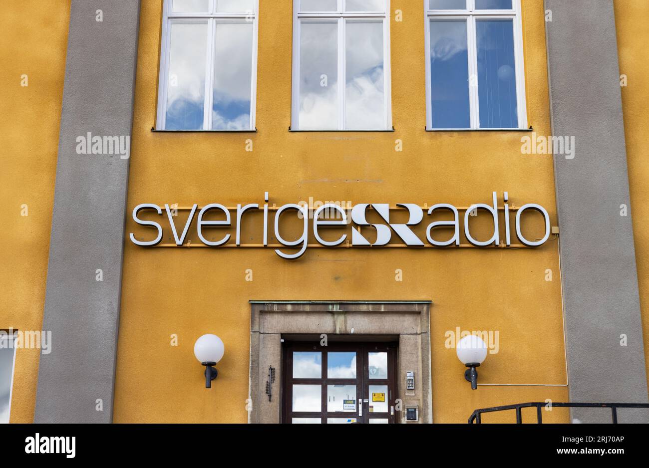 Signs and symbols, Sveriges Radio, Falun, Sweden Stock Photo - Alamy