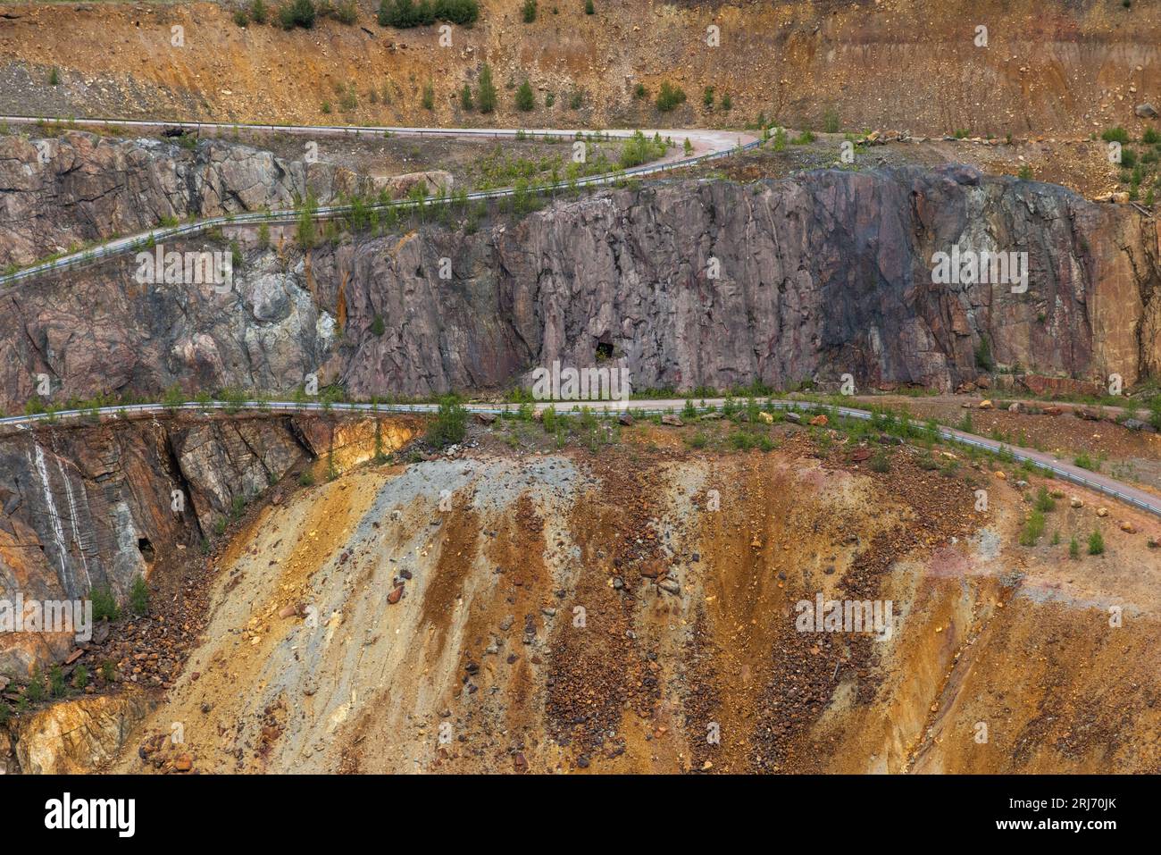 The World heritage Falun Mine, Falun, Sweden. In the picture: The Great ...