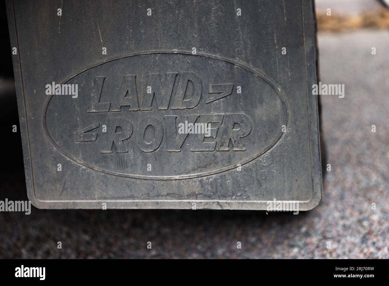 Signs and symbols, a Landrover Stock Photo - Alamy