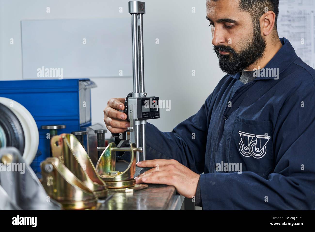 production line of a wheel-making factory. with industrial machines ...