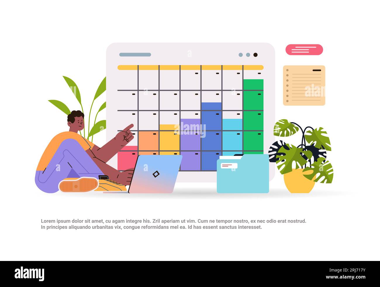 man scheduling job project time management access grades and progress ...