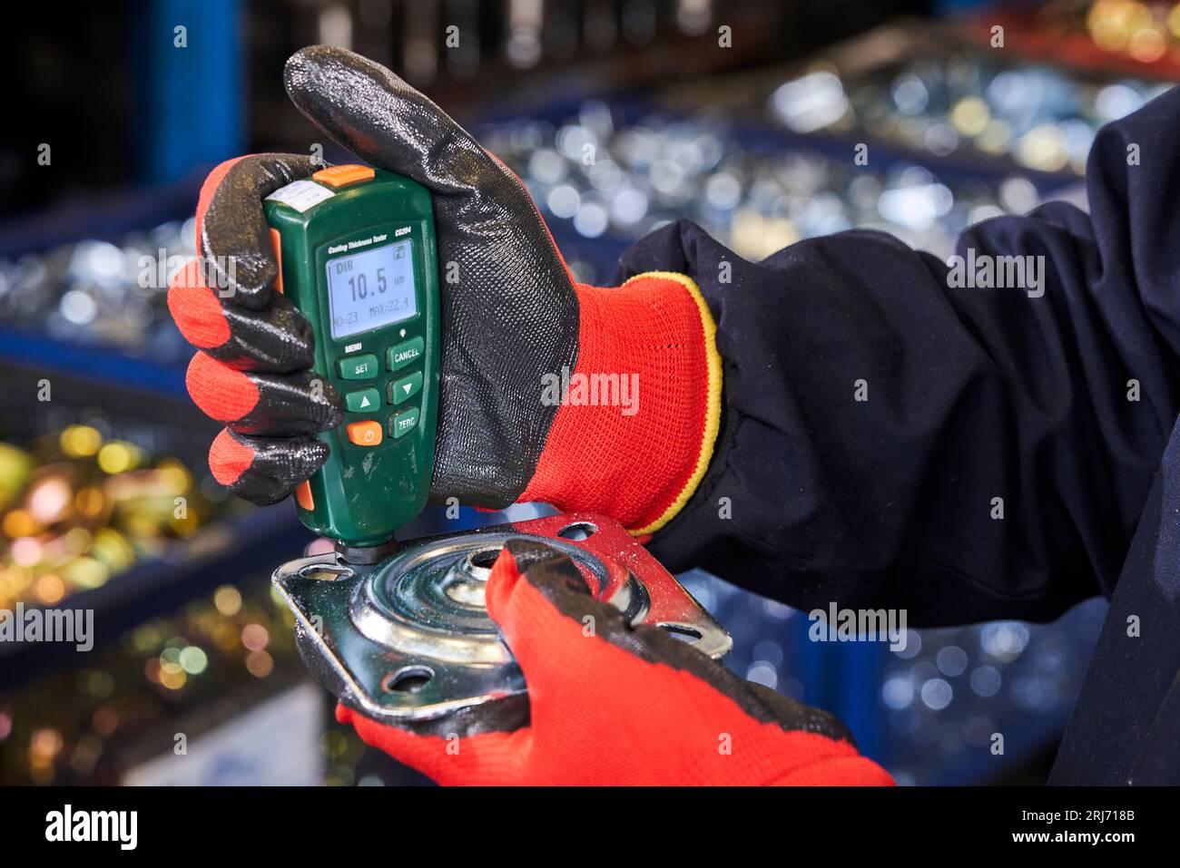 production line of a wheel-making factory. with industrial machines ...