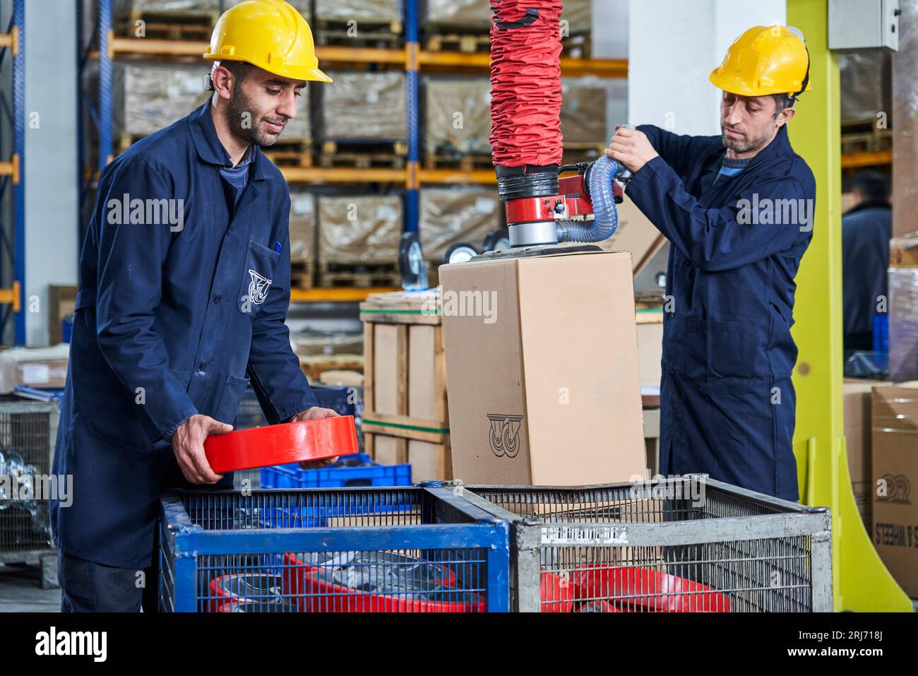 production line of a wheel-making factory. with industrial machines ...