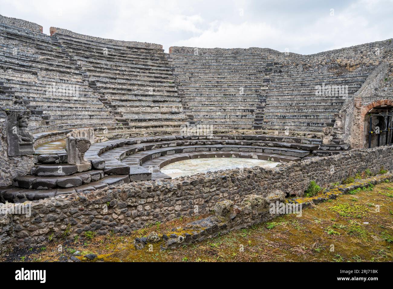 The Small Theatre (Teatro Piccolo) or Odeon in the ruins of the ancient ...