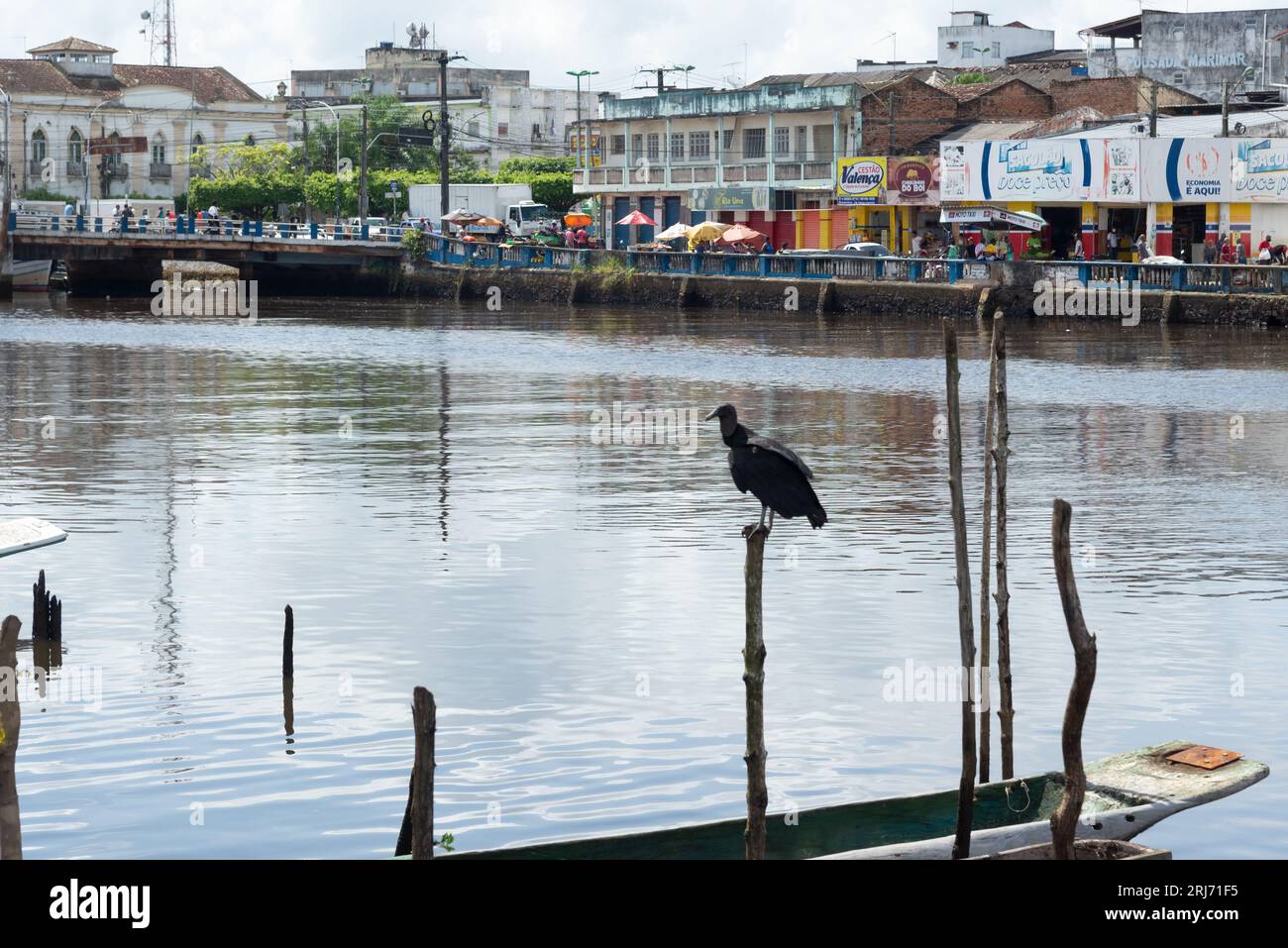 Valenca, Bahia, Brazil - January 10, 2023: View of the river Una and ...