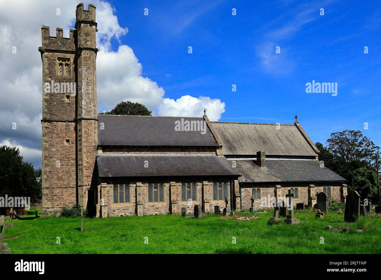 Church of St Steven & St Tathan and gaveyard, Caerwent village, South ...