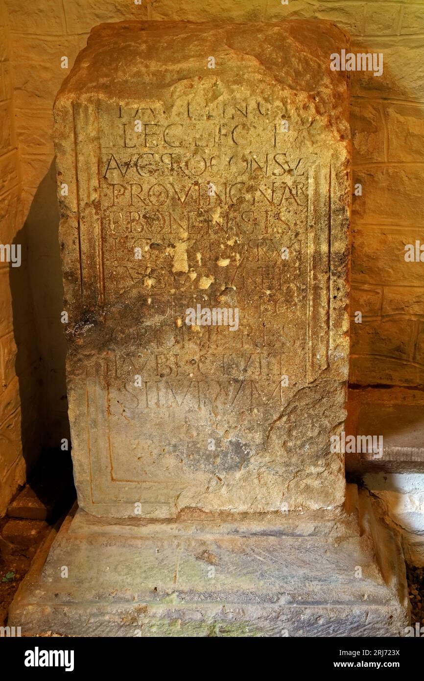 Roman artefacts - The Paulinus stone - at the Church of St Steven & St ...