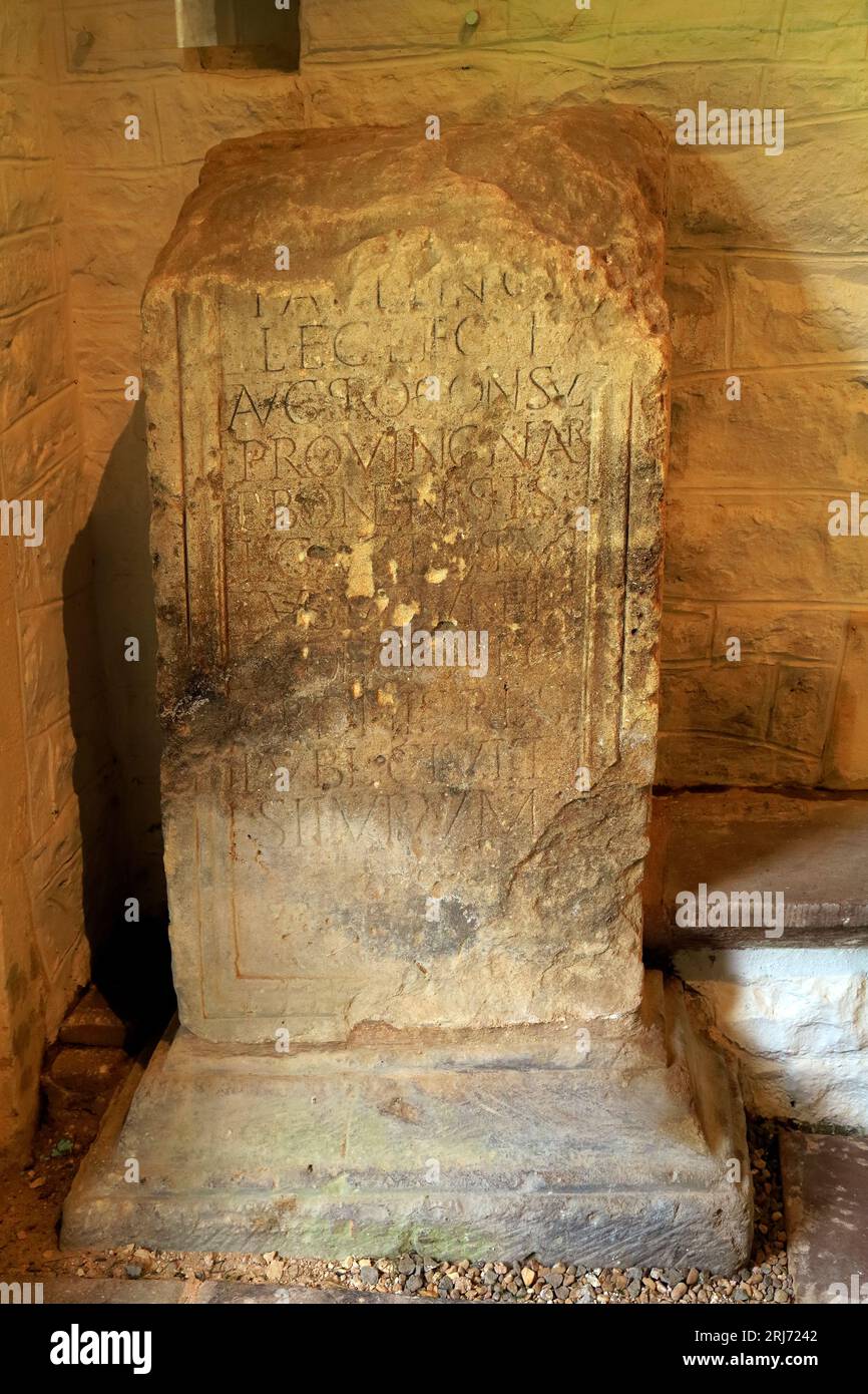 Roman artefacts - The Paulinus stone - at the Church of St Steven & St ...