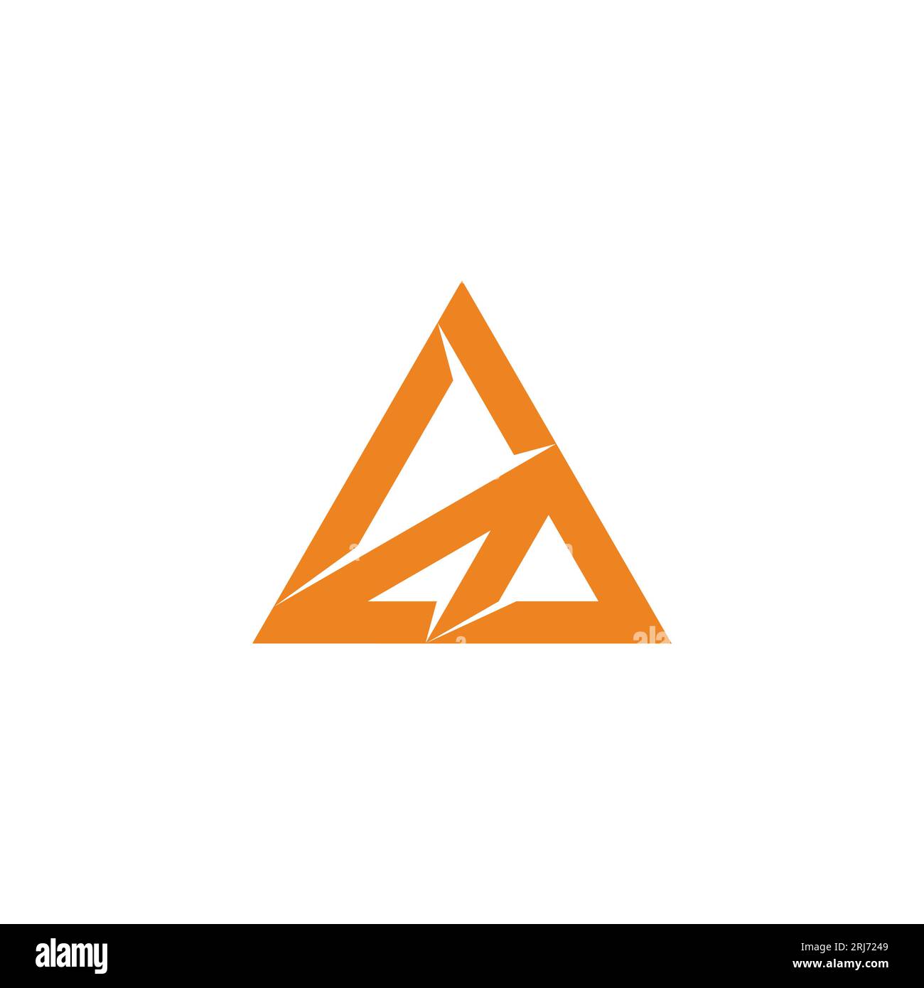 triangles thunder power simple logo vector Stock Vector Image & Art - Alamy