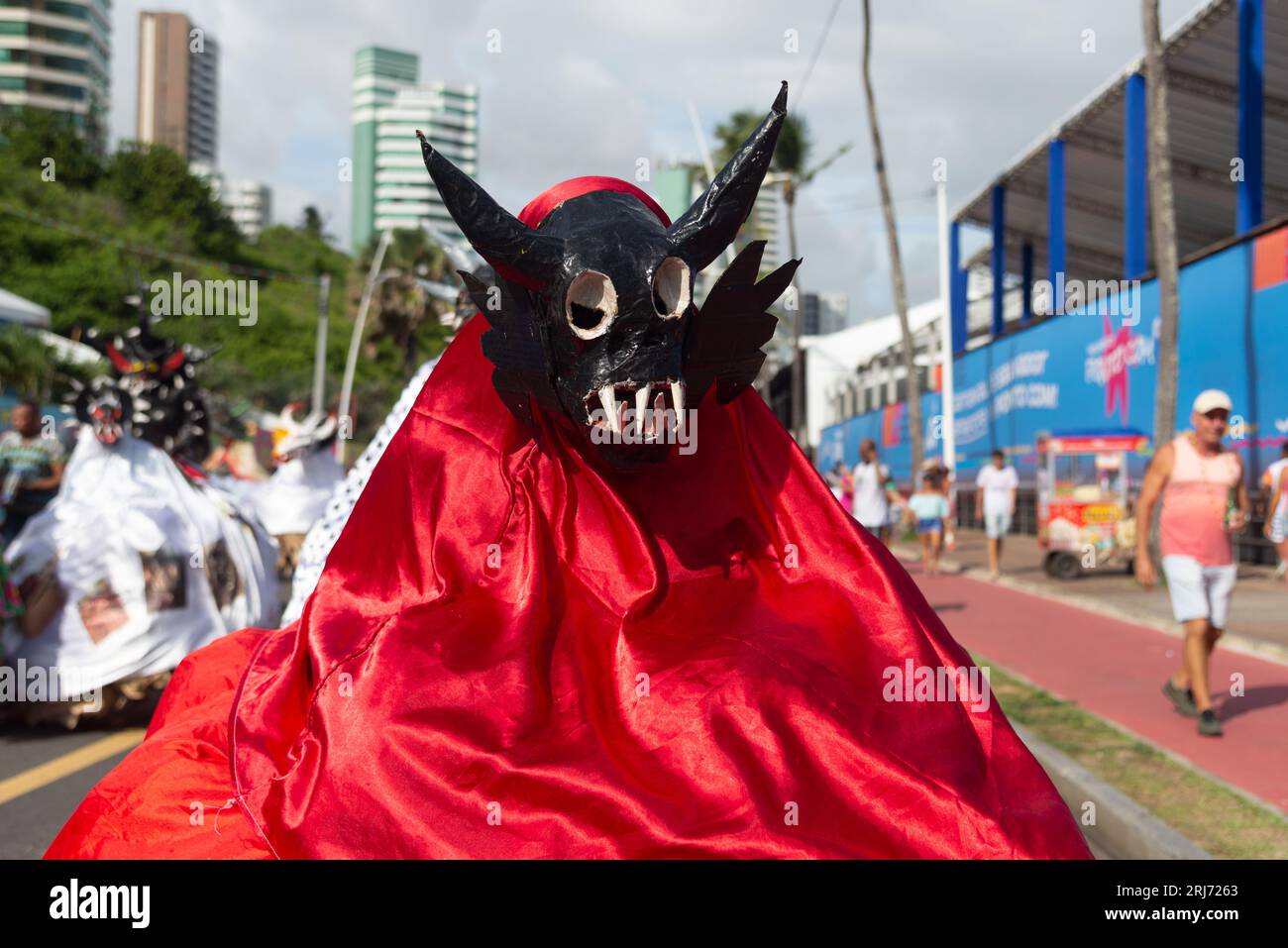 Salvador, Bahia, Brazil - February 11, 2023: Traditional cultural group ...
