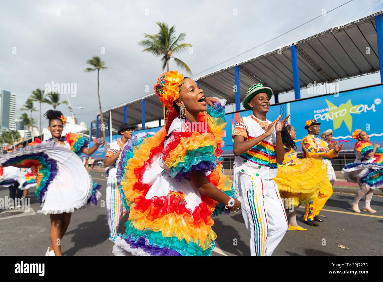 Salvador, Bahia, Brazil - February 11, 2023: Cultural group of Forro ...