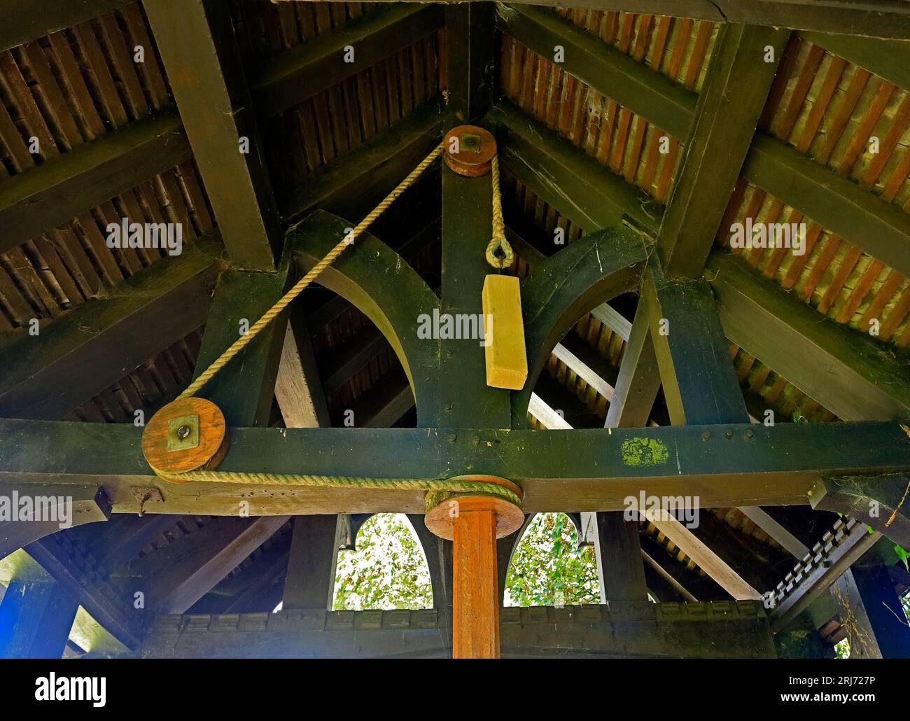 The unusual rare lytch gate with weighted rotary mechanism at the ...