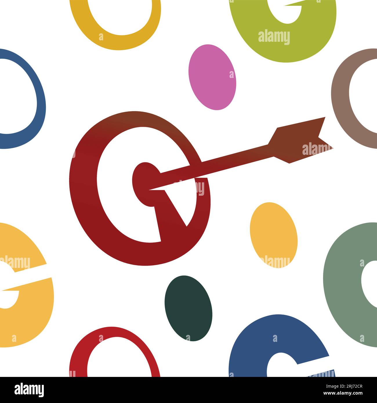 dart target arrow seamless pattern vector Stock Vector Image & Art - Alamy