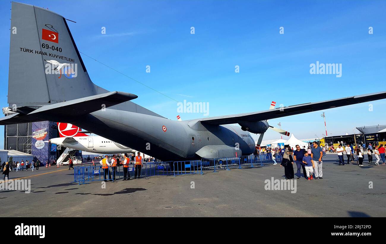 airplane event. air show including cargo planes balloons and f1 racing ...