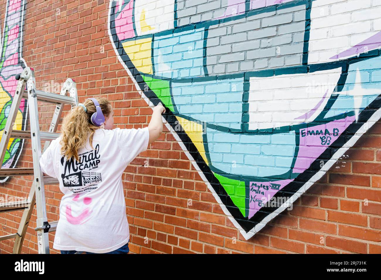 Augusta Georgia,Morris Museum of Art Mural Camp for Teens,teamwork ...