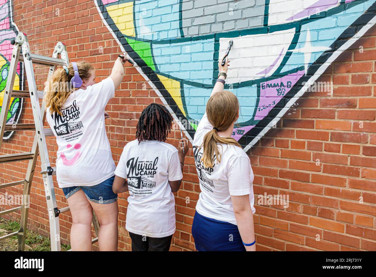 Augusta Georgia,Morris Museum of Art Mural Camp for Teens,teamwork ...