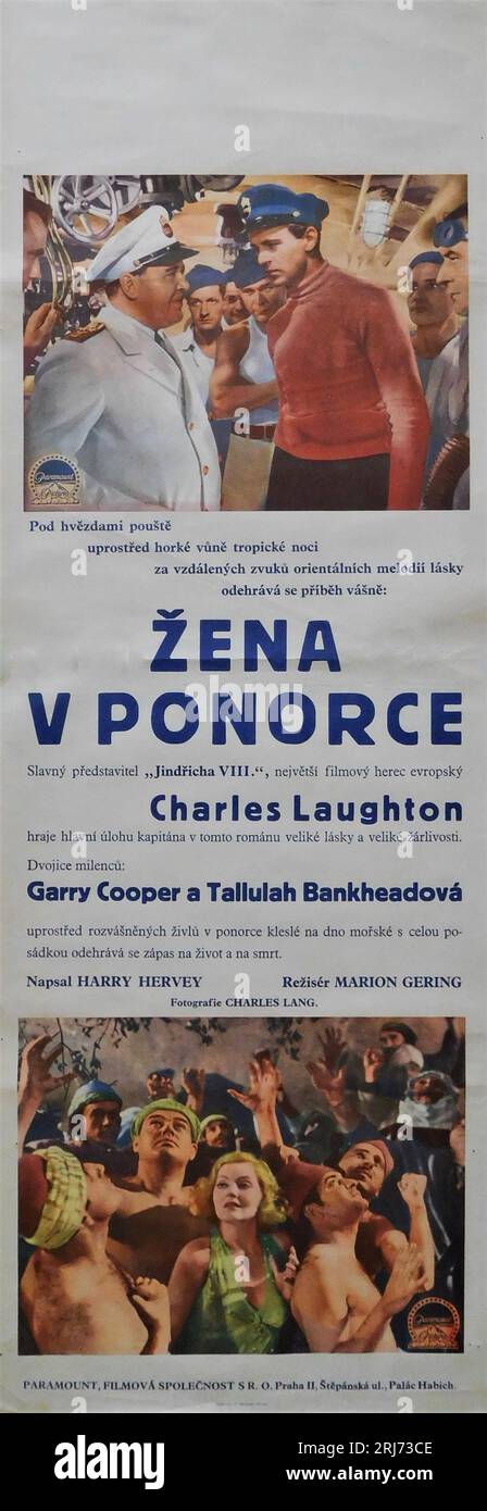 GARY COOPER TALLULAH BANKHEAD and CHARLES LAUGHTON in DEVIL AND THE ...