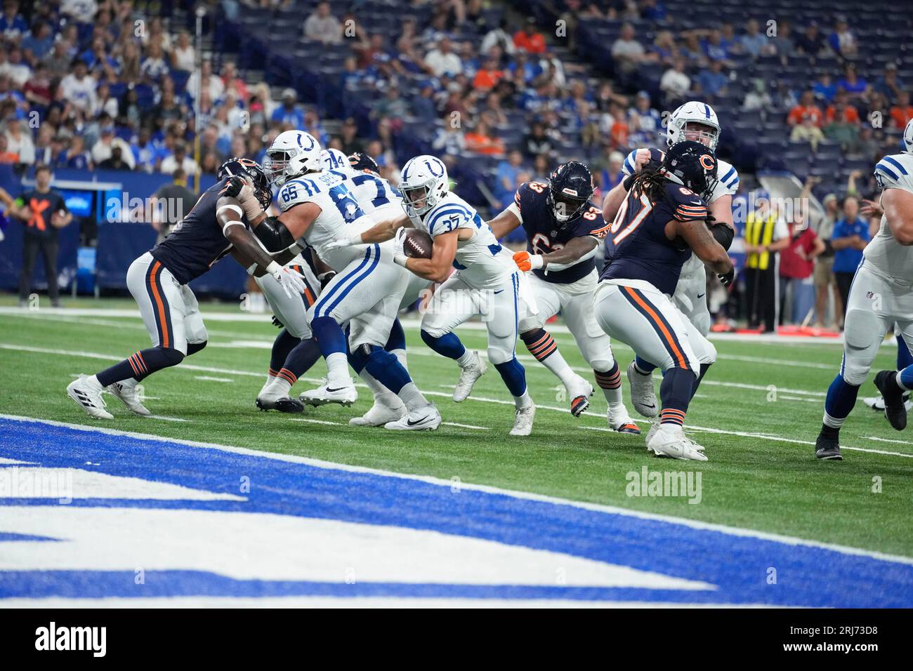 Indianapolis Colts running back Jake Funk (37) in action during an NFL ...