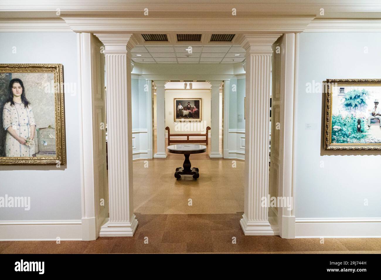 Augusta Georgia,Morris Museum of Art,inside interior indoors,exhibit ...