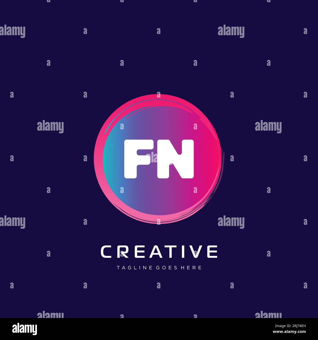 initial logo With Colorful template vector Stock Vector Image & Art - Alamy