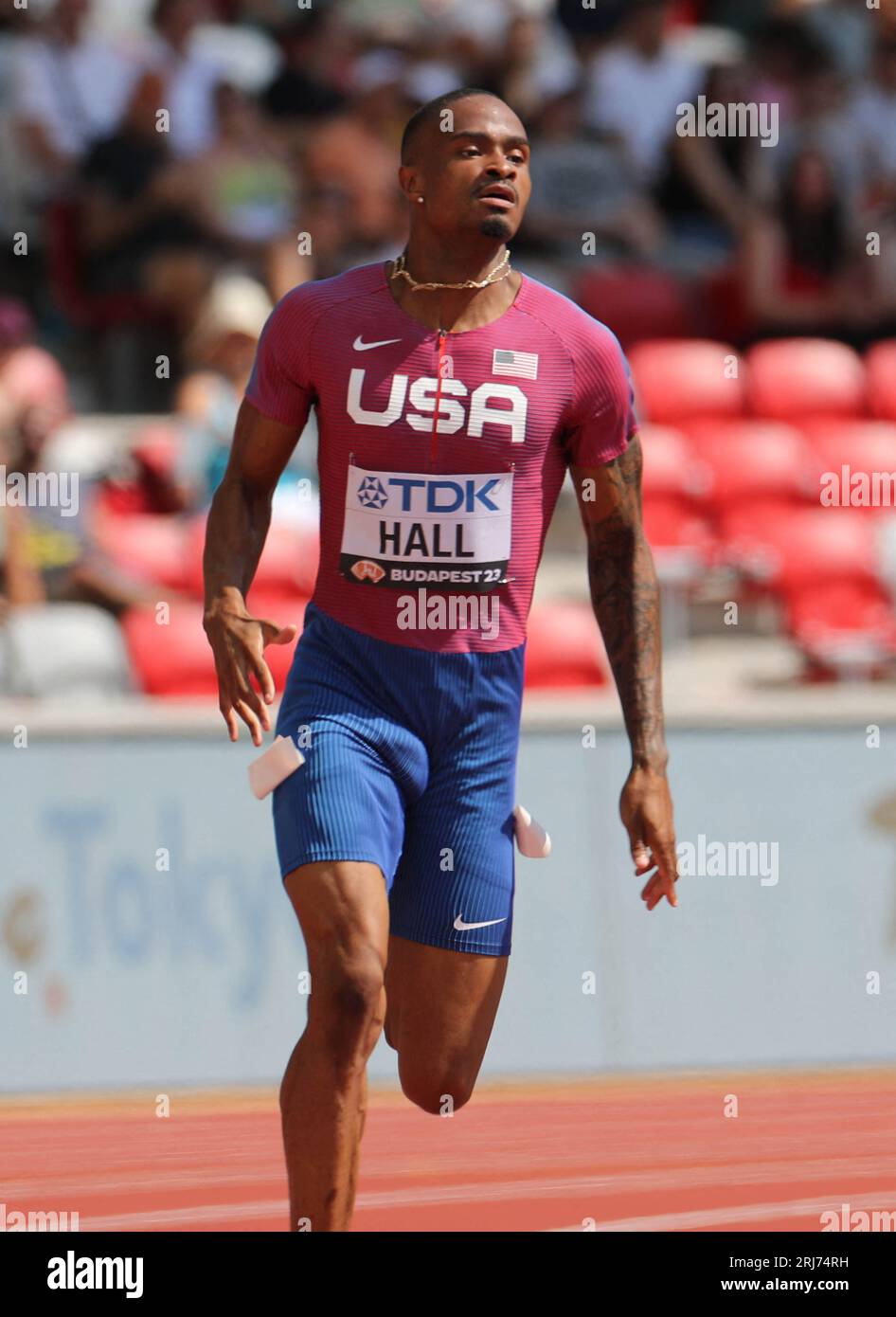 Budapest, Hungary. 20th Aug, 2023. Quincy HALL of USA Heat 5 400 METRES ...