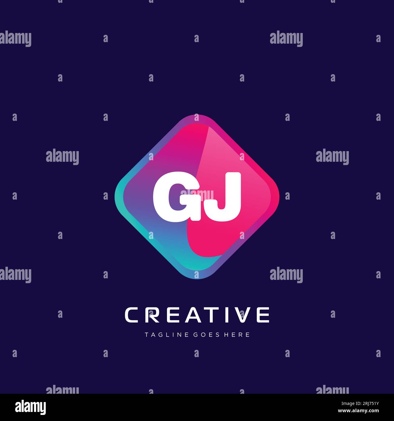 initial logo With Colorful template vector Stock Vector Image & Art - Alamy