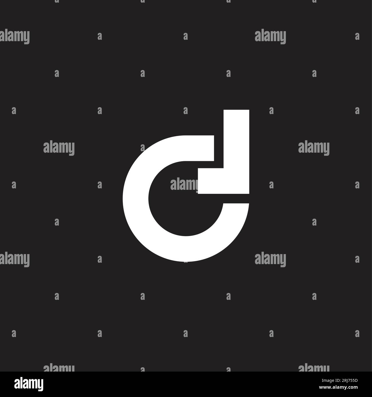 letter cl simple loop geometric logo vector Stock Vector Image & Art ...