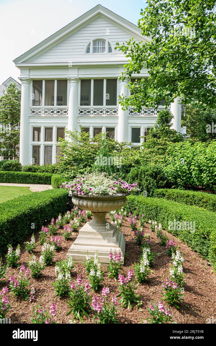 Charlotte North Carolina,Myers Park,The Duke Mansion,grounds flower ...