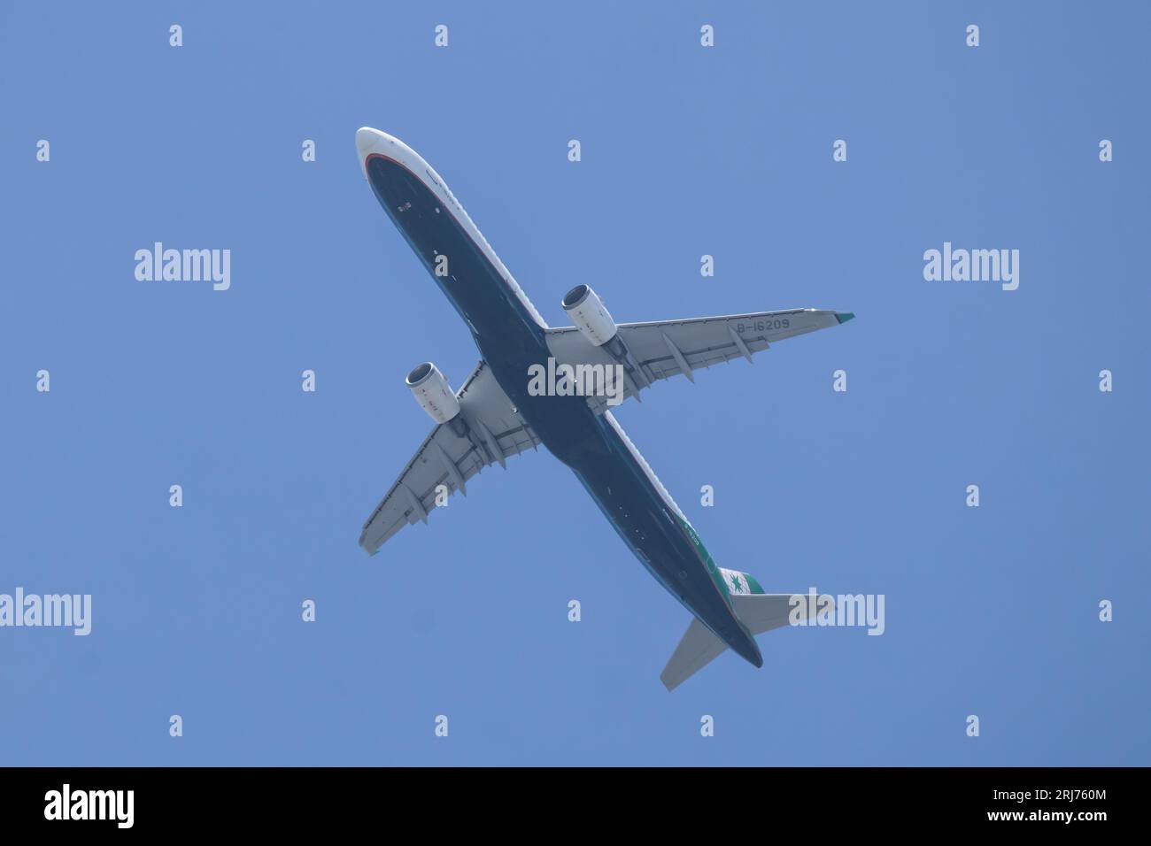 Chiangmai, Thailand - July 8 2023: B-16209 Airbus A321 of EvaAir. take ...