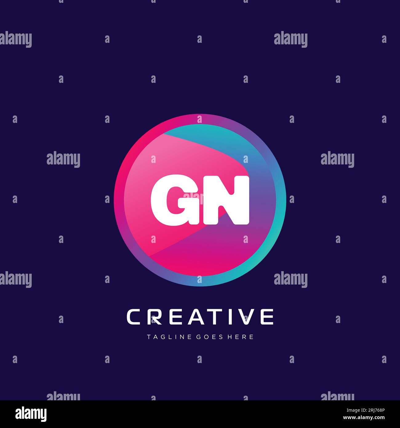 initial logo With Colorful template vector Stock Vector Image & Art - Alamy