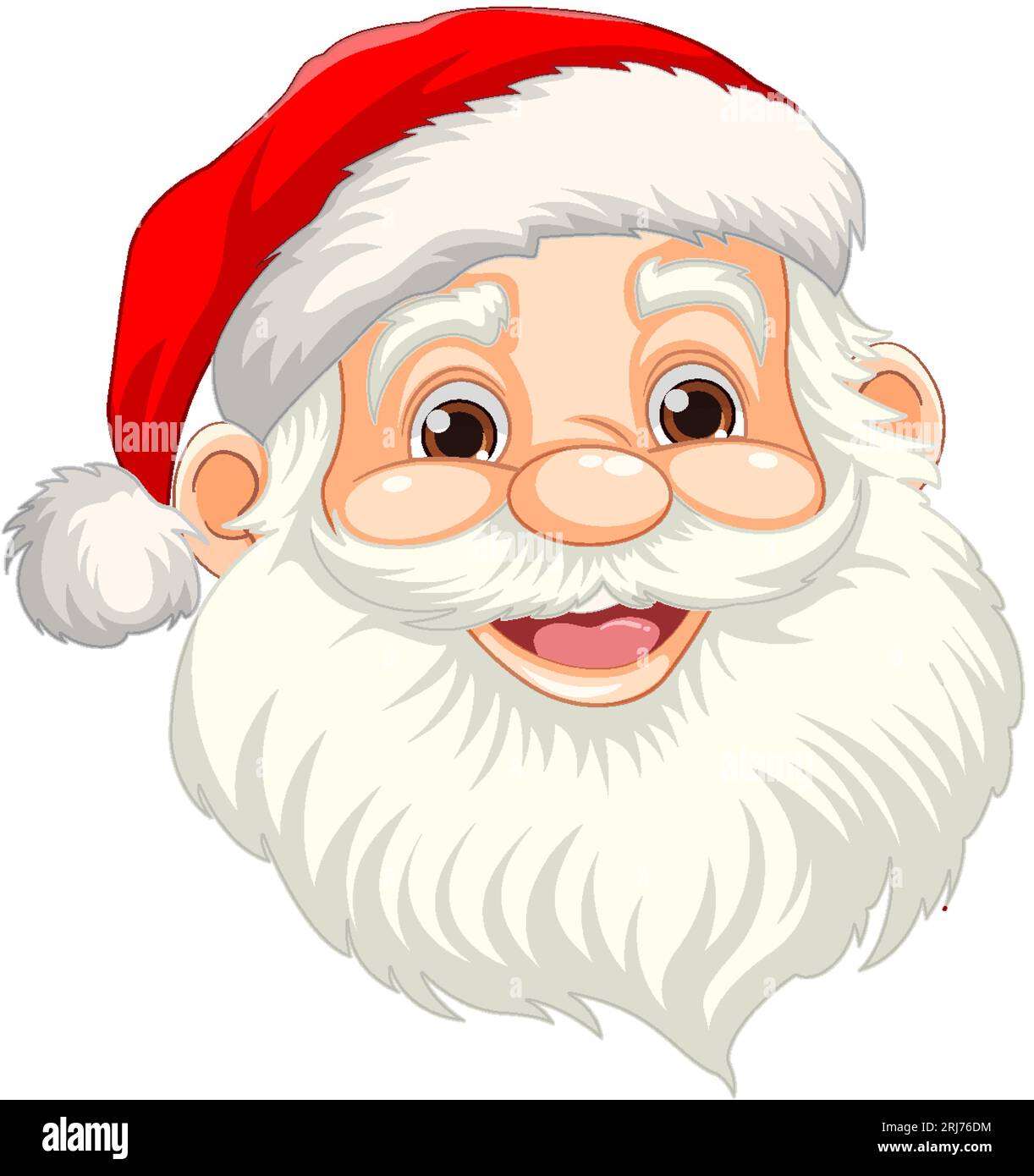A jolly and festive cartoon illustration of Santa Claus Stock Vector ...