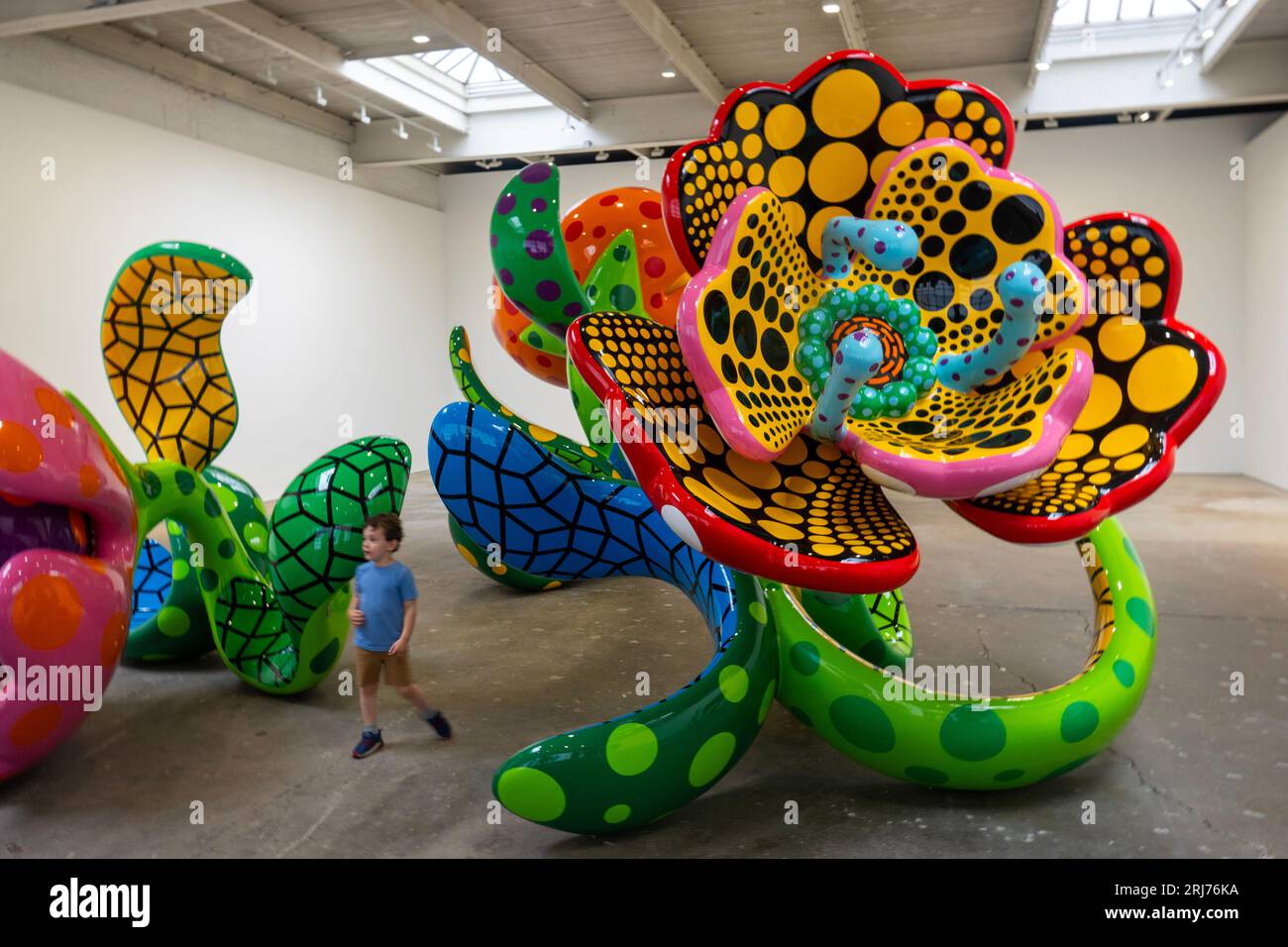 Yayoi Kusama exhibit at the David Zwirner Gallery in Manhattan NYC ...