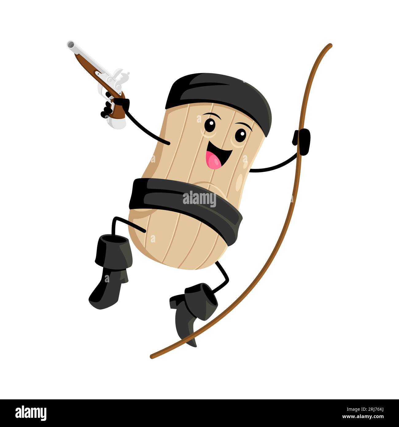 Cartoon tamale pirate and corsair tex mex mexican food character ...