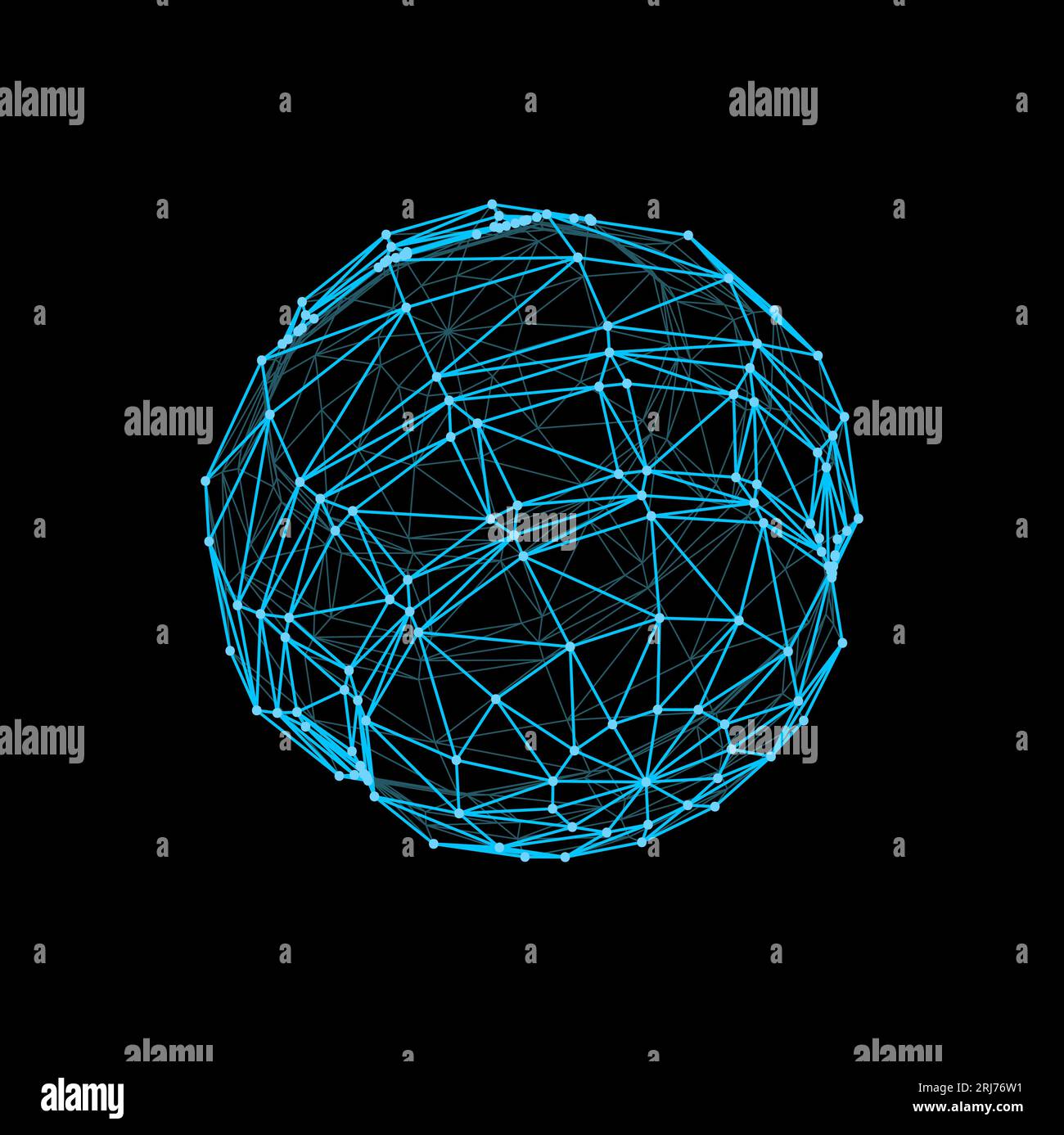 futuristic sphere and 3d wireframe ball shape. Cyber mesh sphere ...