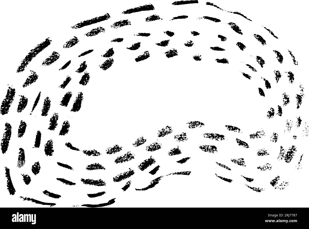 Grunge Chalk Free Hand Round Print Abstract Print Stock Vector Image ...