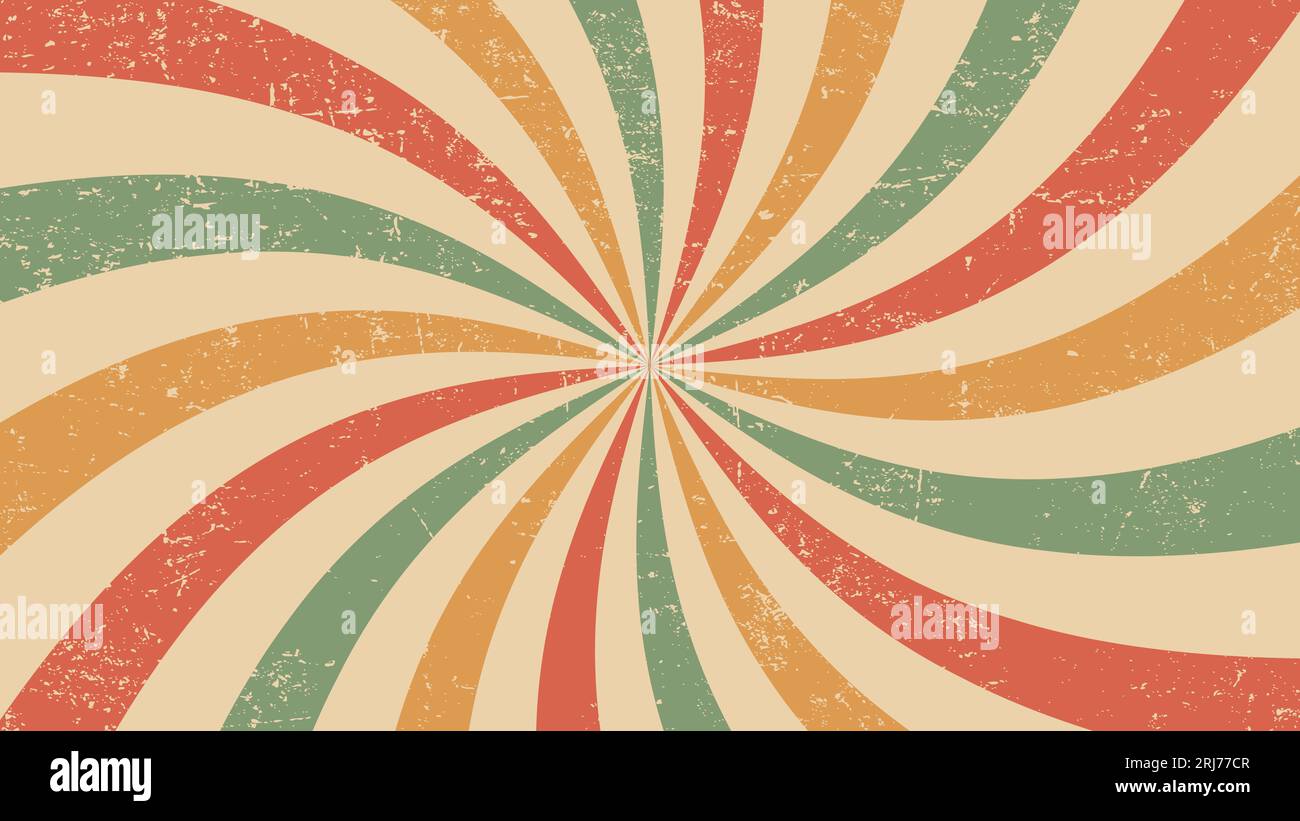 Vintage burst, circus or retro carnival sunlight rays background layout. Vector grungy backdrop ...