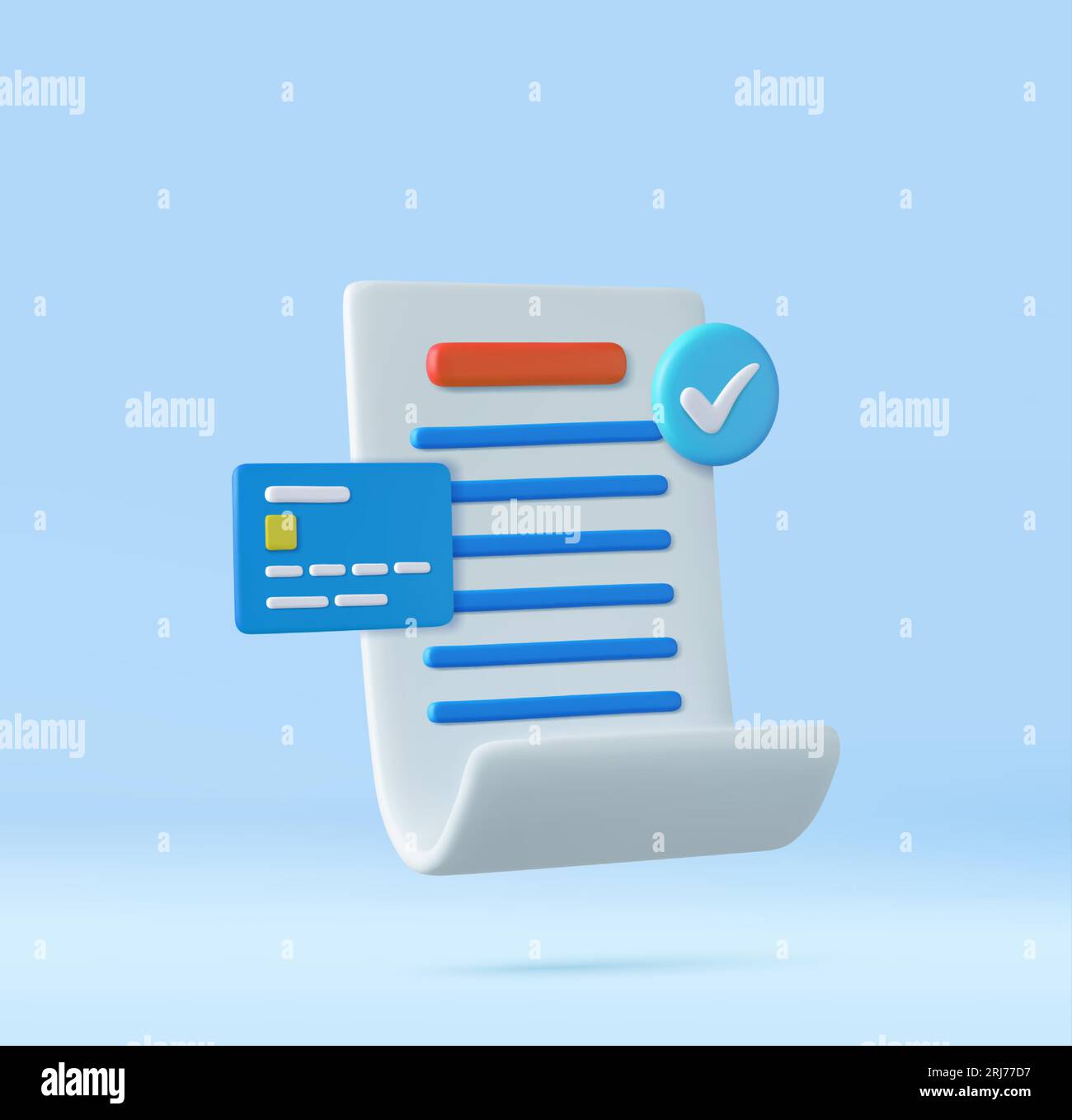 3D bill payment with credit card Stock Vector Image & Art - Alamy