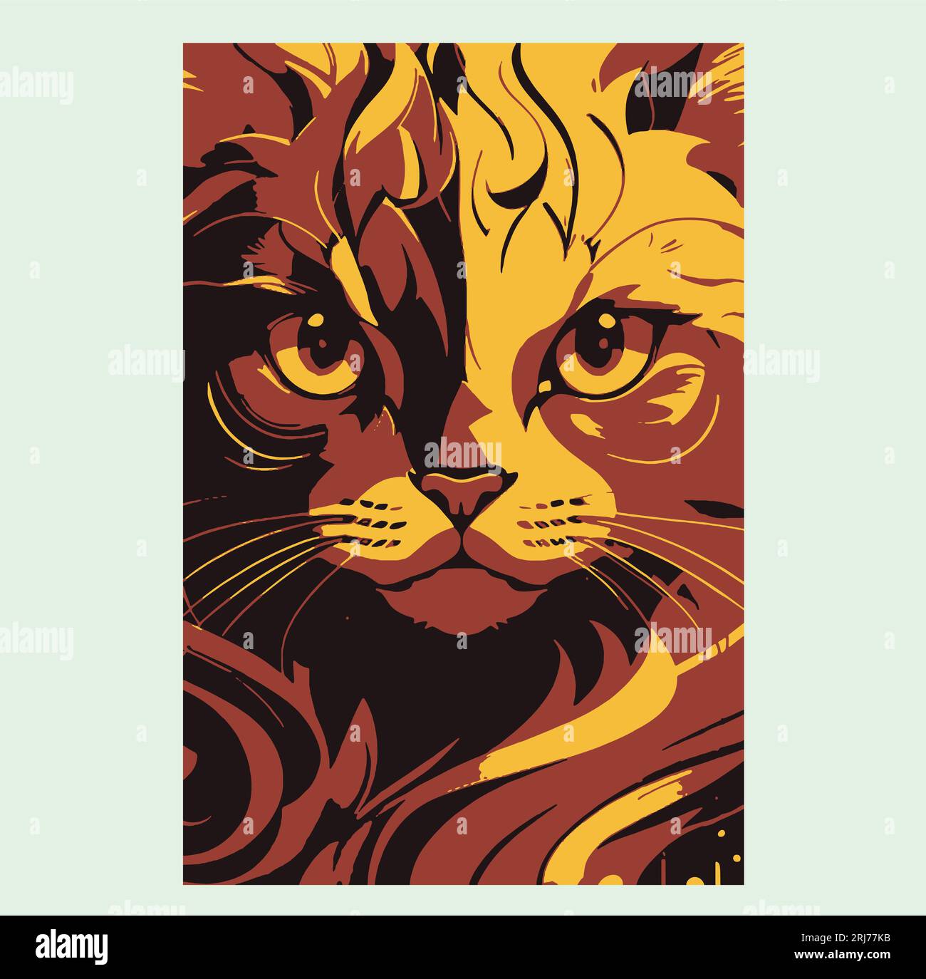 Cat facial Stock Vector Images - Alamy