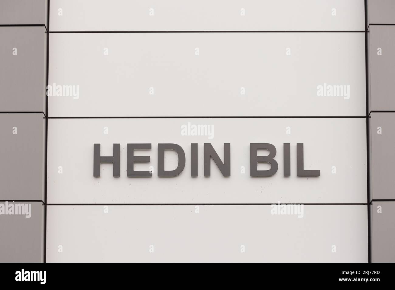 Signs and symbols, Hedin bil (car dealership), Linköping, Sweden Stock ...