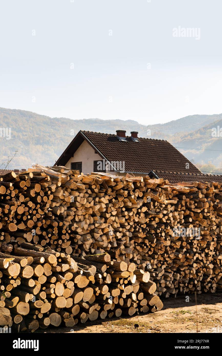 Firewood house hi-res stock photography and images - Alamy