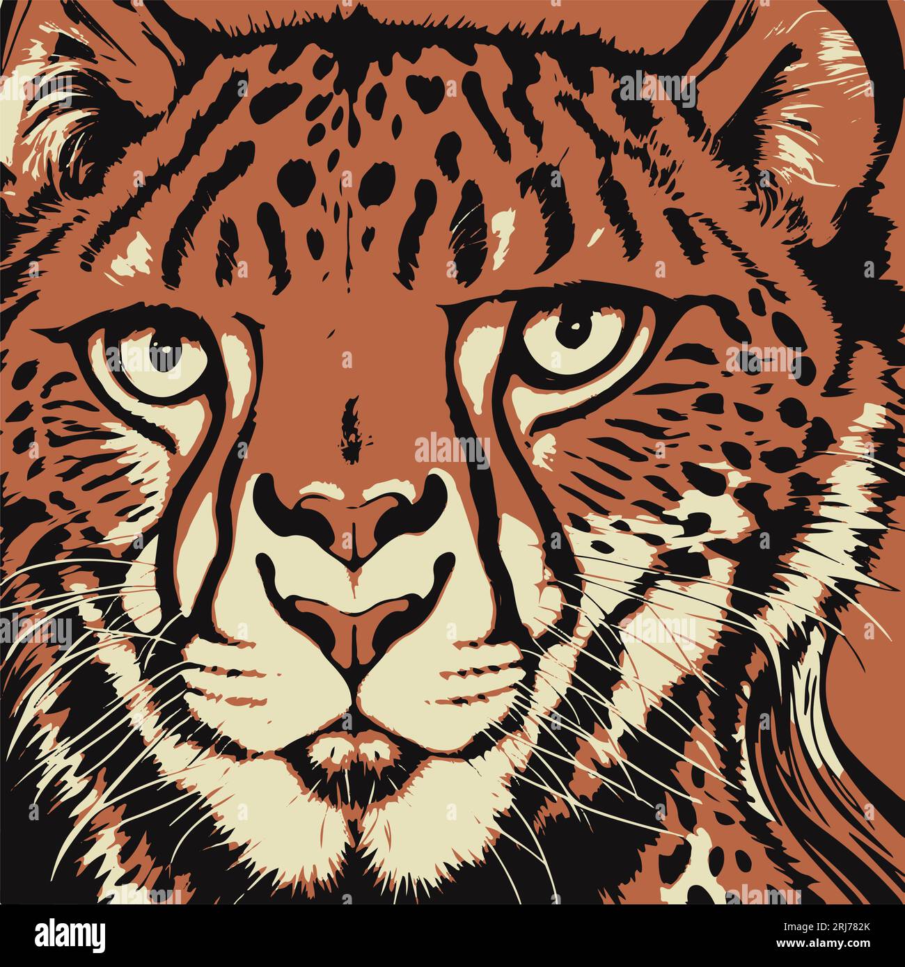 Smiling tiger comic Stock Vector Images - Alamy