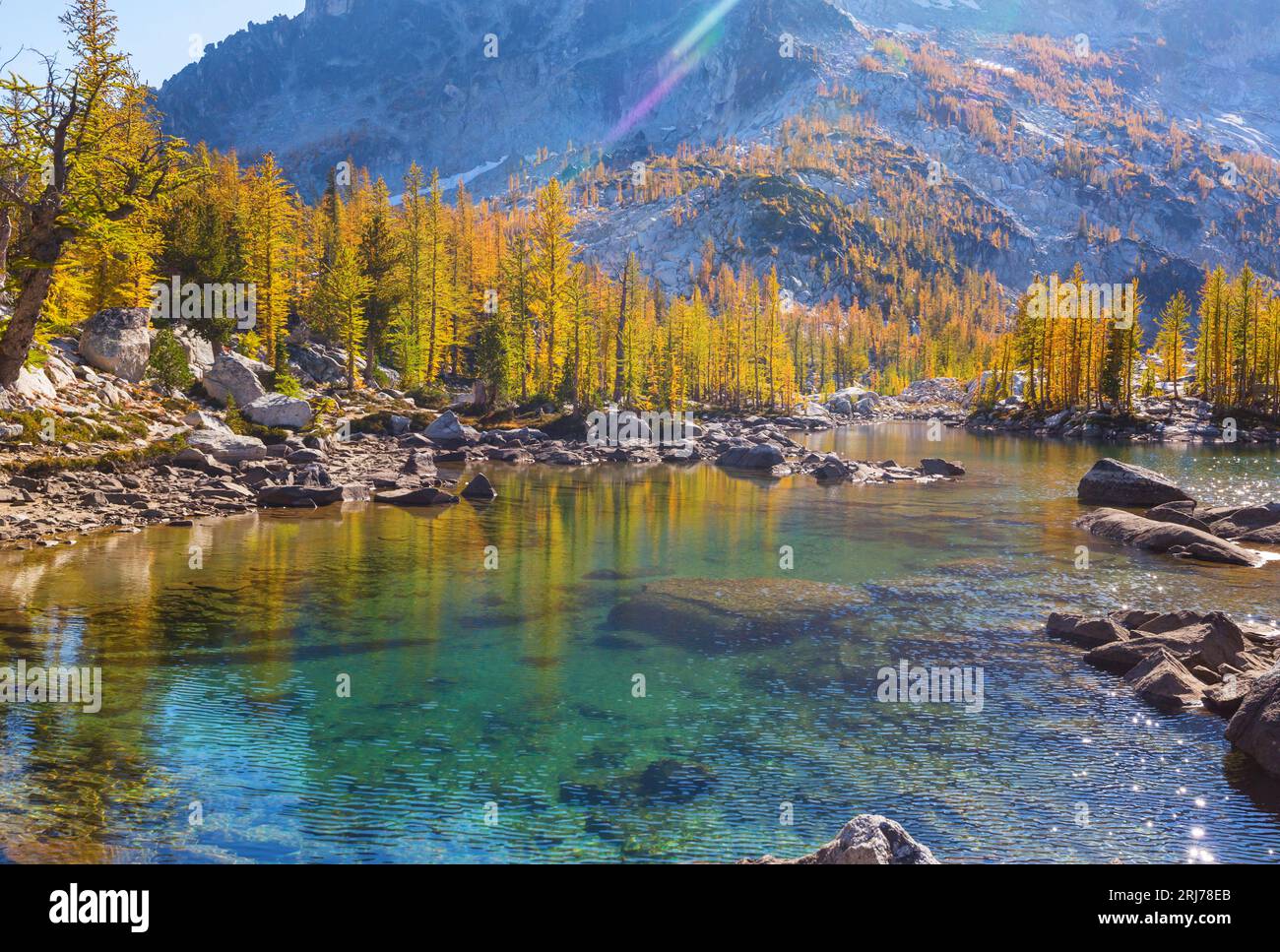 Beautiful Alpine lakes wilderness area in Washington, USA Stock Photo ...
