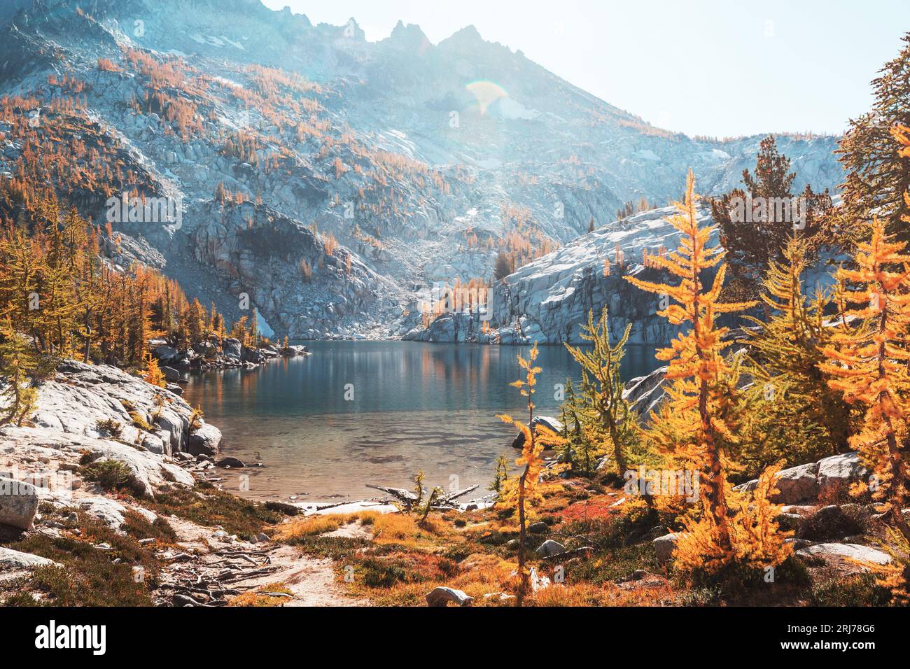 Beautiful Alpine lakes wilderness area in Washington, USA Stock Photo ...