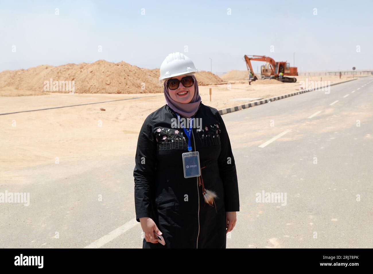 Cairo, Egypt. 10th Aug, 2023. Nahla Emad, CEO of the Egypt-TEDA Suez ...