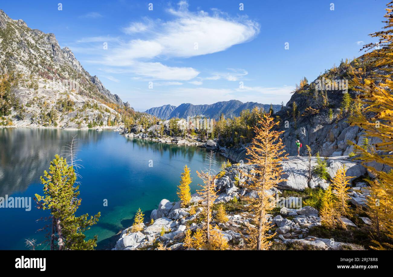 Beautiful Alpine lakes wilderness area in Washington, USA Stock Photo ...