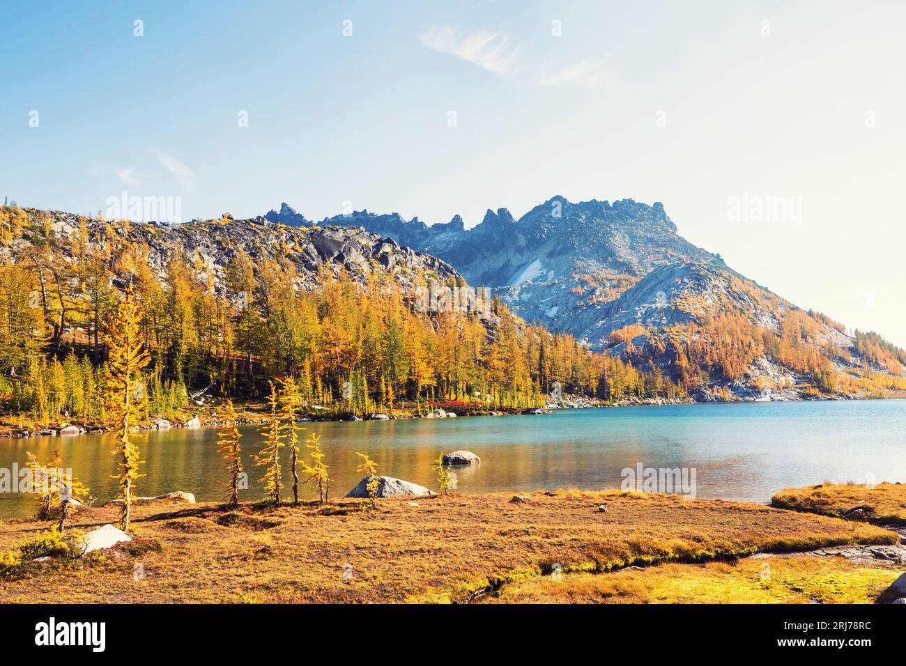 Beautiful Alpine lakes wilderness area in Washington, USA Stock Photo ...