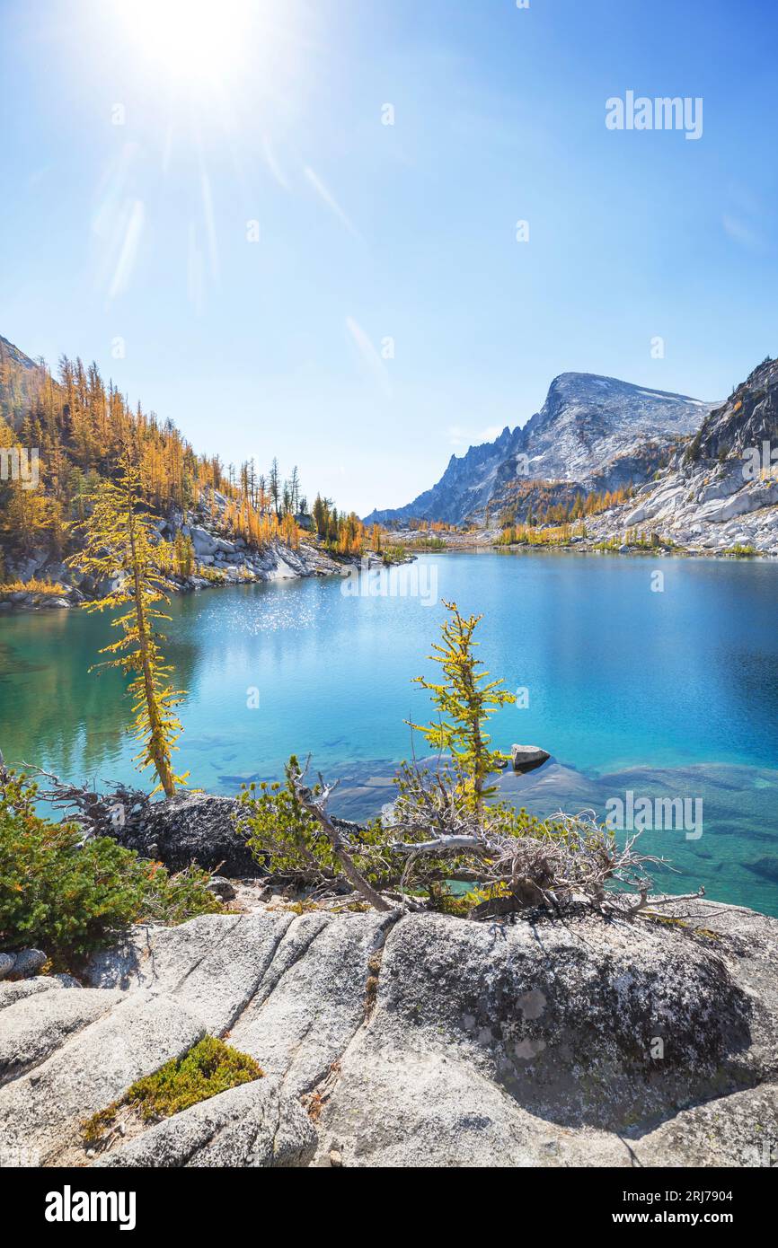 Beautiful Alpine lakes wilderness area in Washington, USA Stock Photo ...