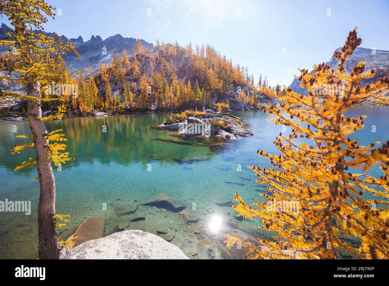 Beautiful Alpine lakes wilderness area in Washington, USA Stock Photo ...