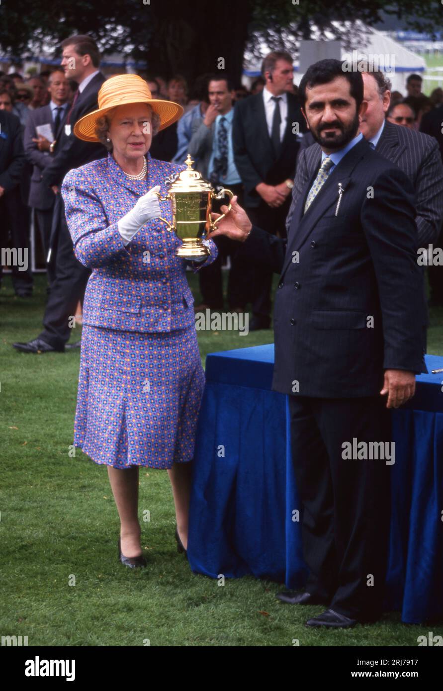 Her Majesty The Queen with His Highness Sheikh Mohammed bin Rashid Al ...